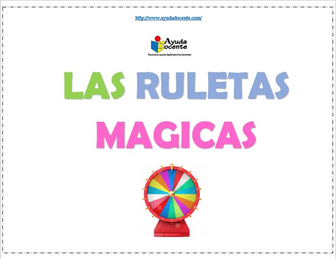 Ruletas mágicas para imprimir editables - AYUDA DOCENTE