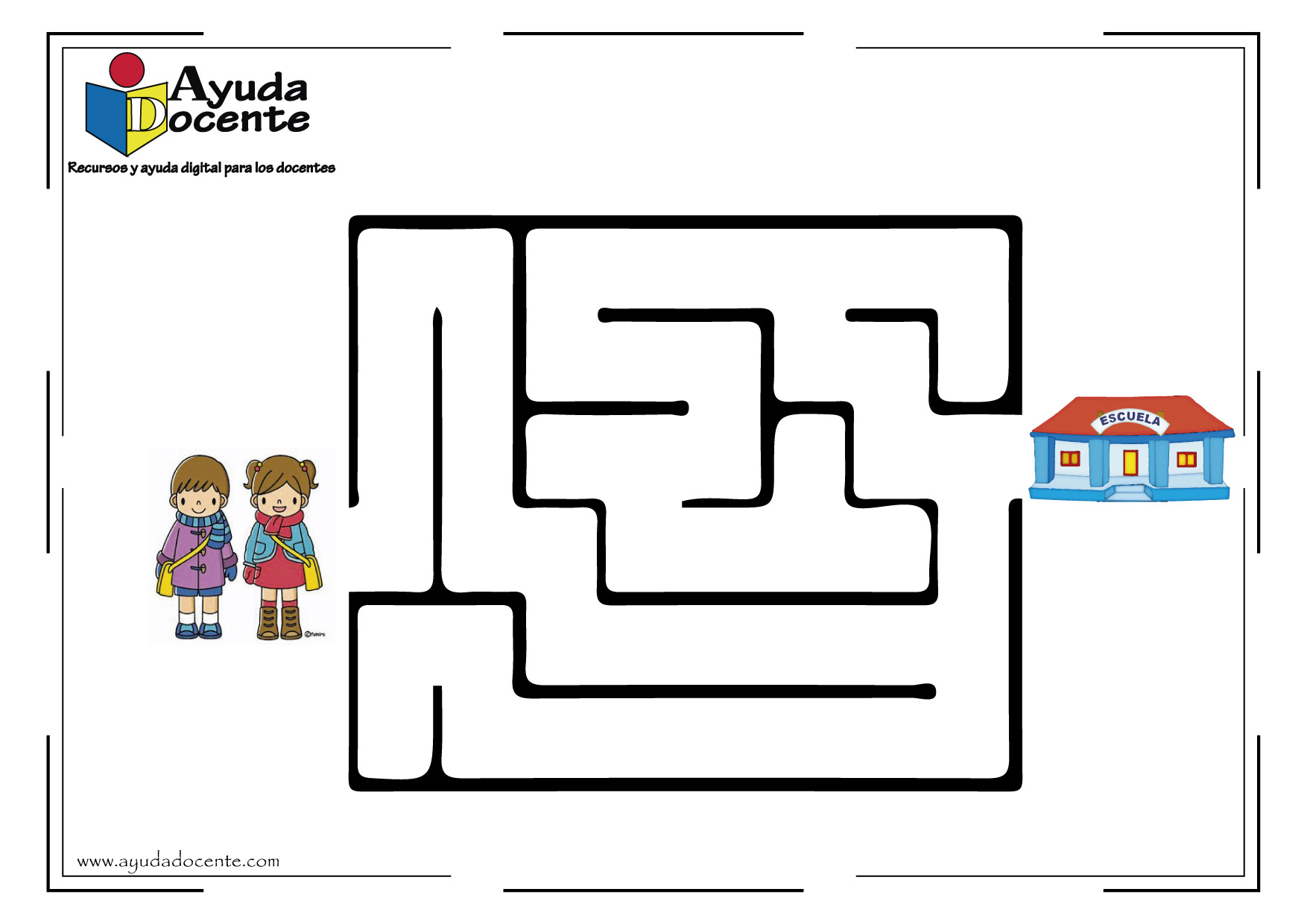 Laberintos para niños de diferentes edades - AYUDA DOCENTE