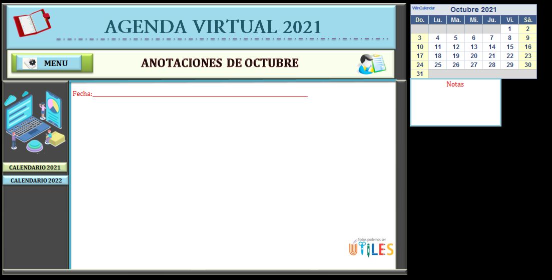 AGENDA DIGITAL PARA DOCENTE 2021 GRATIS - AYUDA DOCENTE